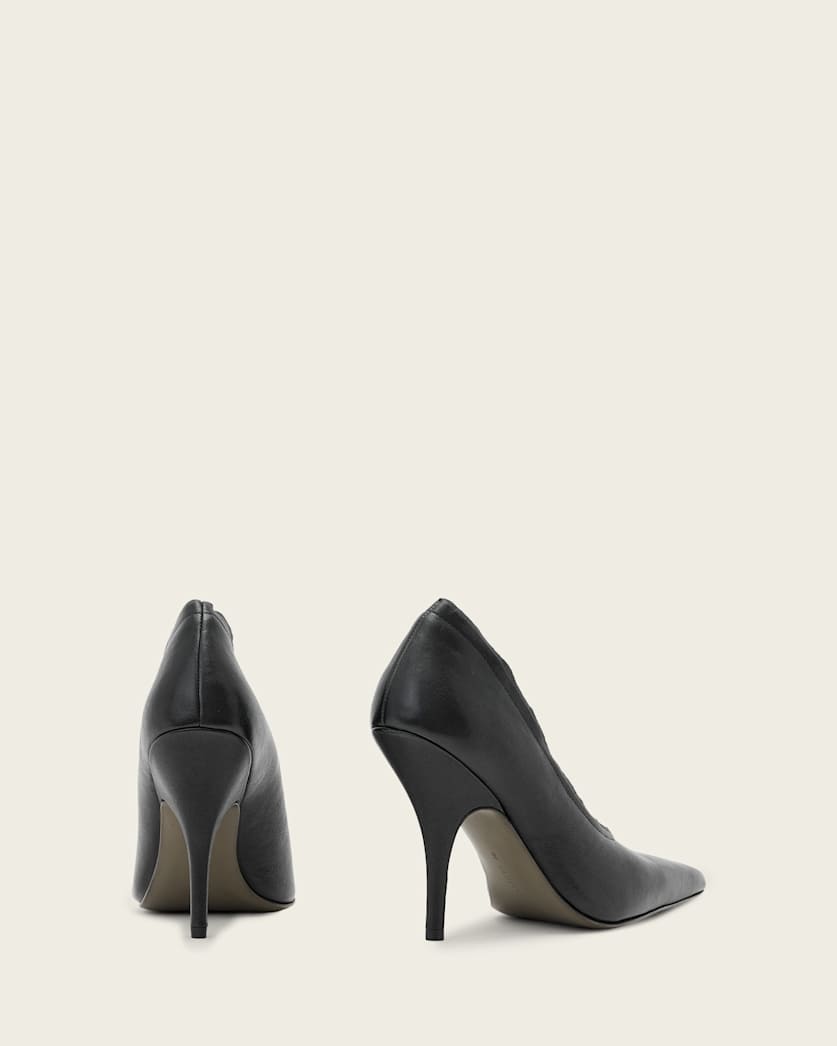 Vera Court Stiletto Heels Black | ALLSAINTS